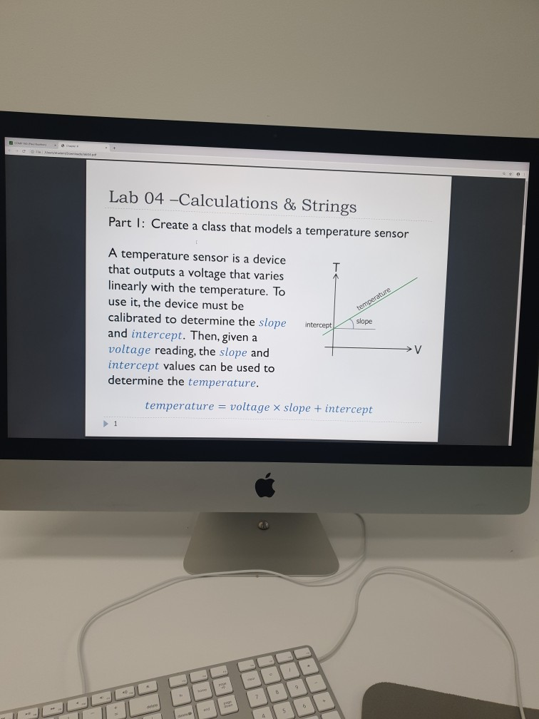 Solved Lab 04 Calculations And Strings Part I Create A Cl 
