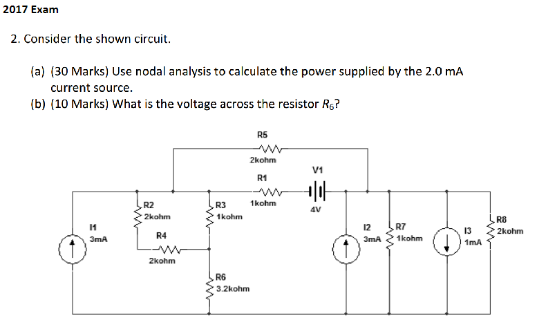 Solved Ans V1 (Top Left node) = 2V V2 (Top right node) = | Chegg.com