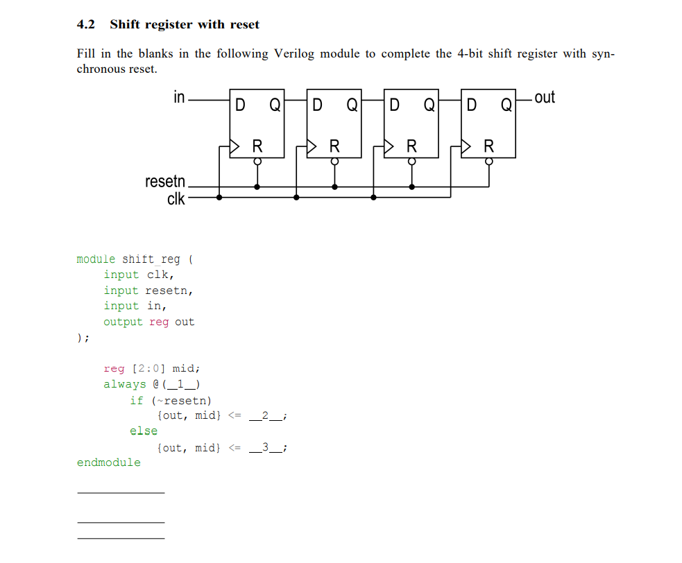 4 Flops and shift registers 4.1 JK flip-flop A JK | Chegg.com