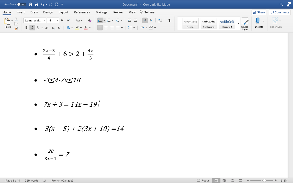 Solved AutoSave OFF AQS5 Document1 - Compatibility Mode Home | Chegg.com