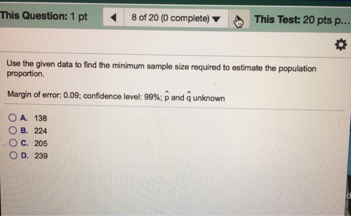 Solved Use the given data to find the minimum sample size | Chegg.com