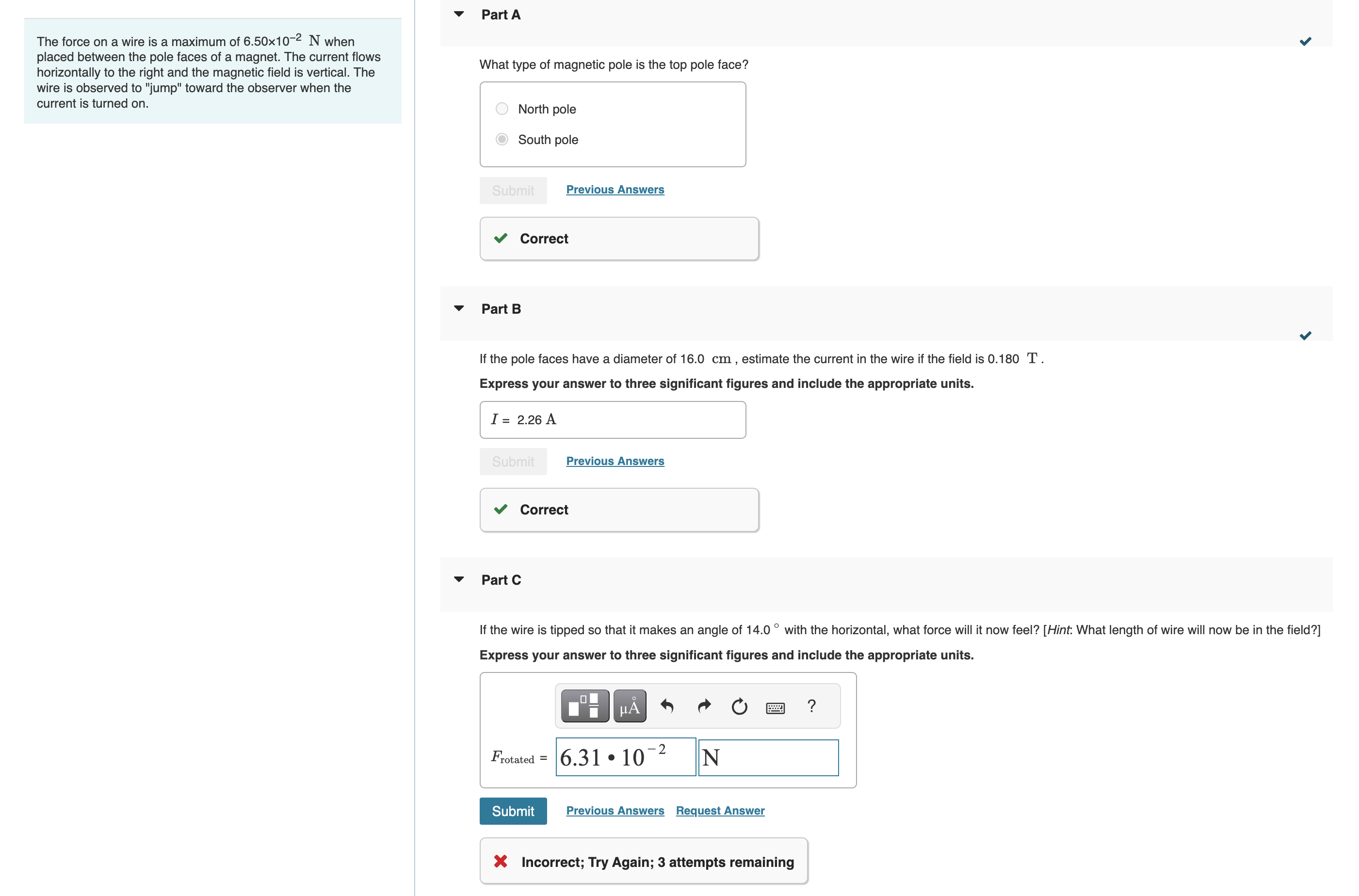 Solved Stuck on Part C, I have previously answered: | Chegg.com