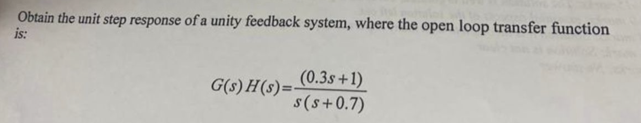 Solved Obtain the unit step response of a unity feedback | Chegg.com