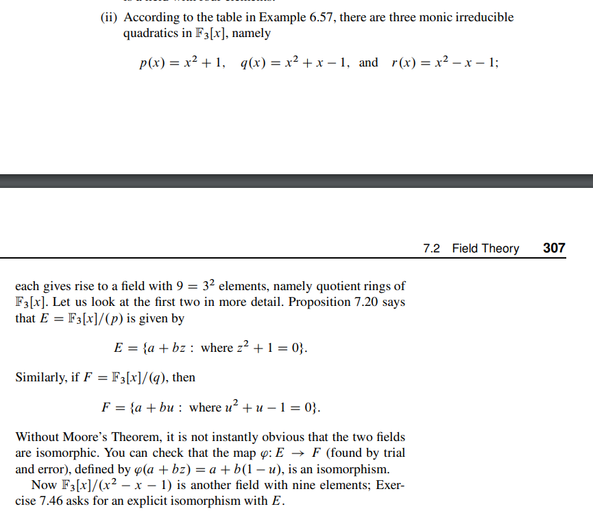 Solved Here is example ii) and the corollary they want us | Chegg.com