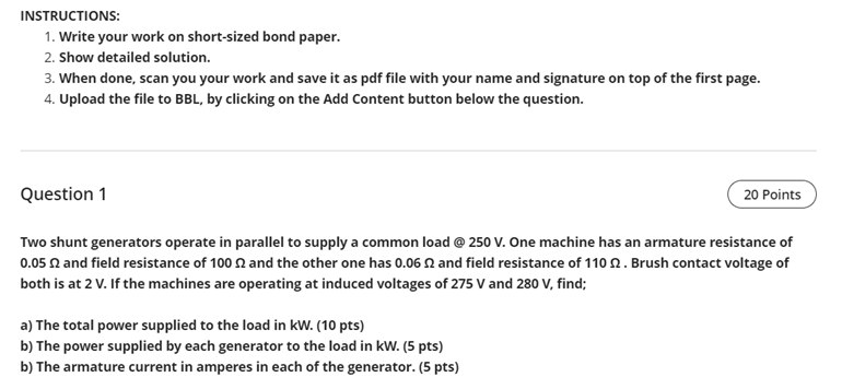 Solved INSTRUCTIONS: 1. Write your work on short-sized bond | Chegg.com