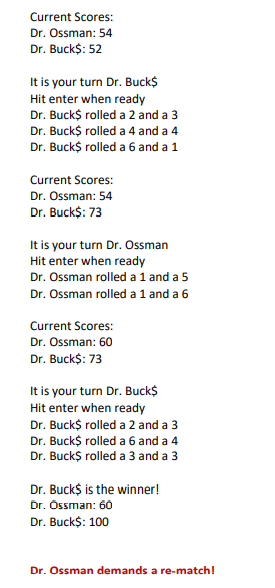 Solved Sevens Out is a simple dice game of luck that uses | Chegg.com