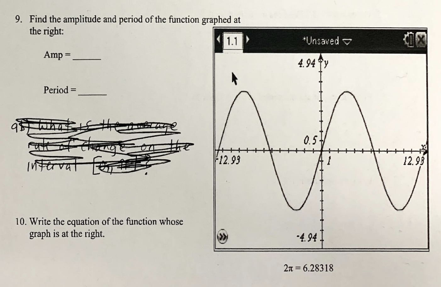 Solved 10. Write the equation of the function whose graph is | Chegg.com
