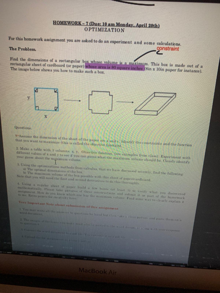 Solved 1. Assume the dimension of the sheet of the paper are | Chegg.com