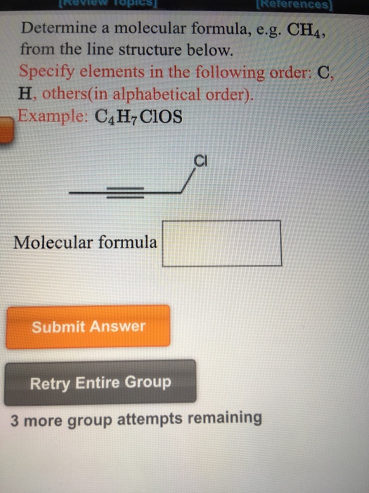 Solved Review Topics] References] Determine a molecular | Chegg.com