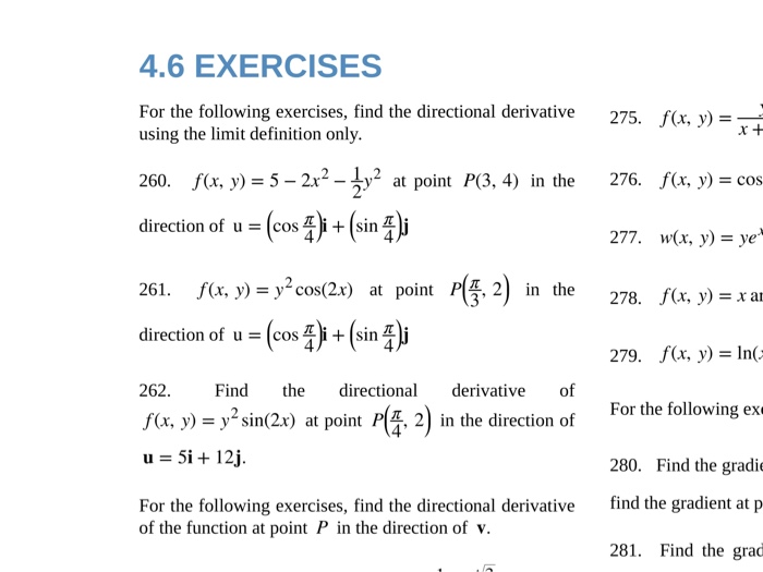 Solved 4.6 EXERCISES For the following exercises, find the | Chegg.com Solved 4.6 EXERCISES For the following exercises, find the | Chegg.com