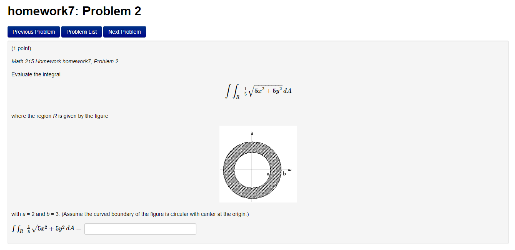 Solved homework7: Problem 2 Previous ProblemProblem List | Chegg.com Solved homework7: Problem 2 Previous ProblemProblem List | Chegg.com