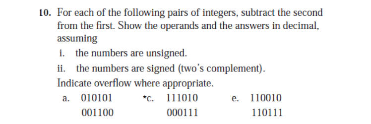 10. For each of the following pairs of integers, | Chegg.com
