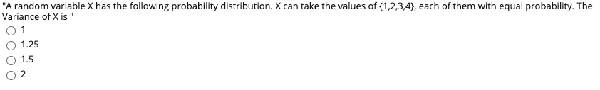 Solved "A random variable X has the following probability | Chegg.com