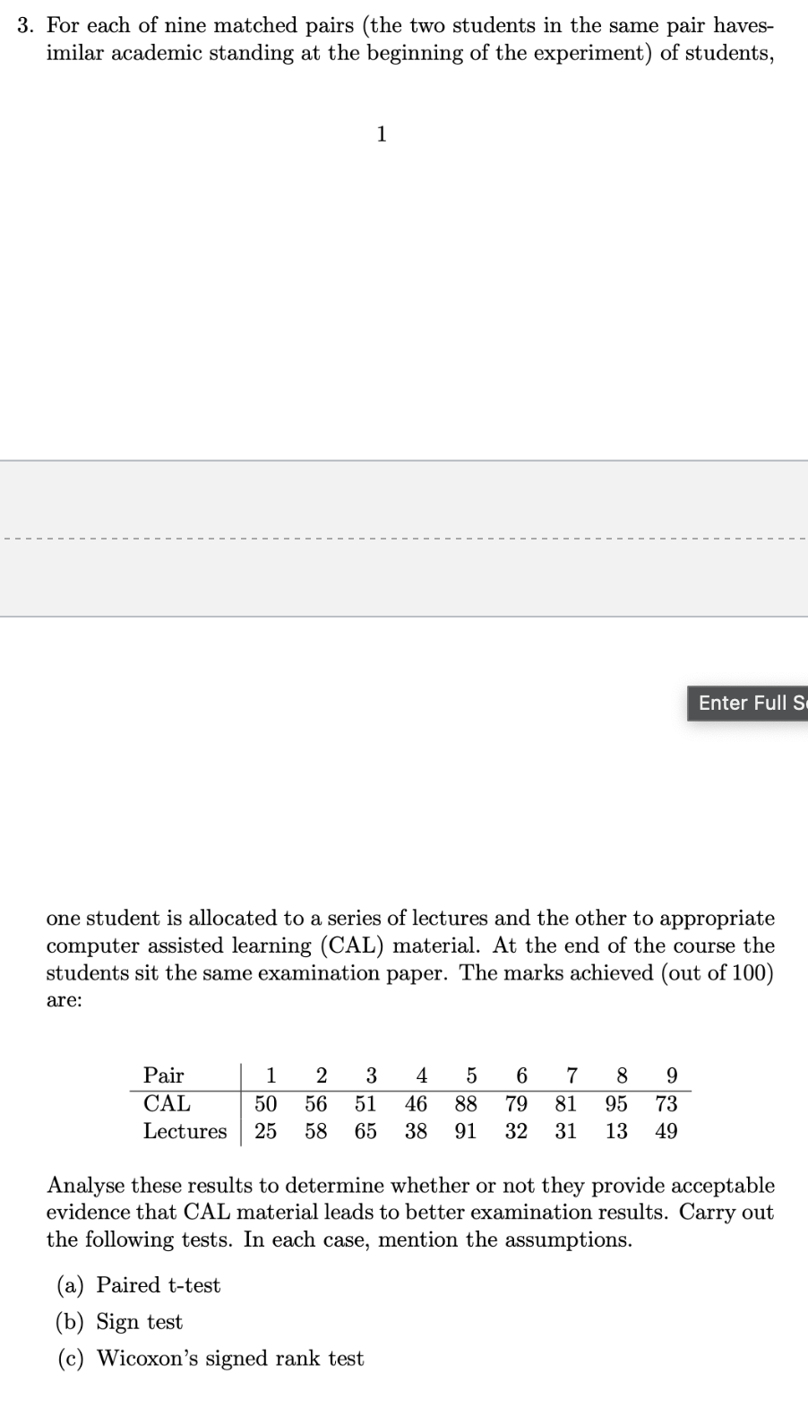 Solved Please answer in R Markdown!For each of nine matched | Chegg.com