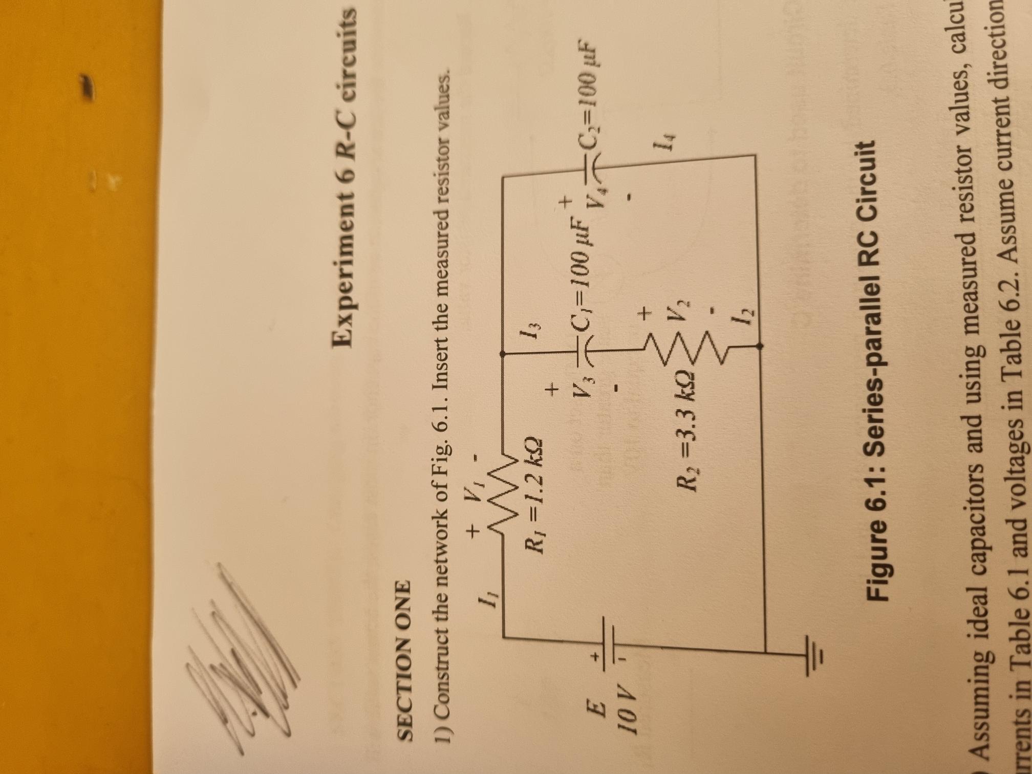 Solved 1) Construct the network of Fig. 6.1. Insert the | Chegg.com
