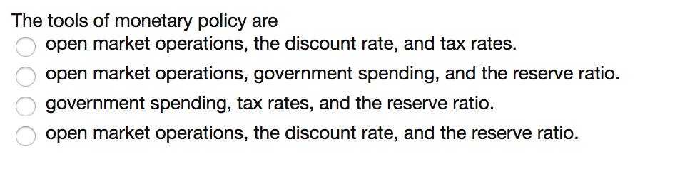 Solved A decrease in the required reserve ratio will cause | Chegg.com