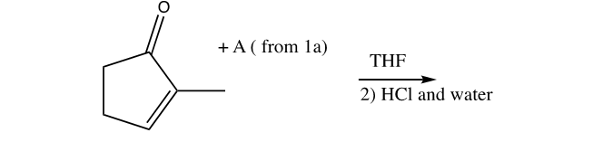 Solved Br THF + 2 Li A=? THE A( from la) + Cul B=? + B | Chegg.com