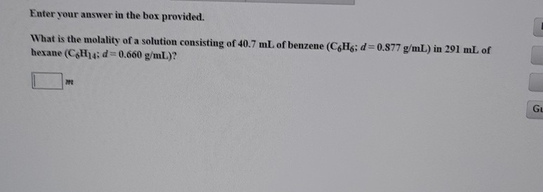 Solved Enter your answer in the box provided. What is the | Chegg.com