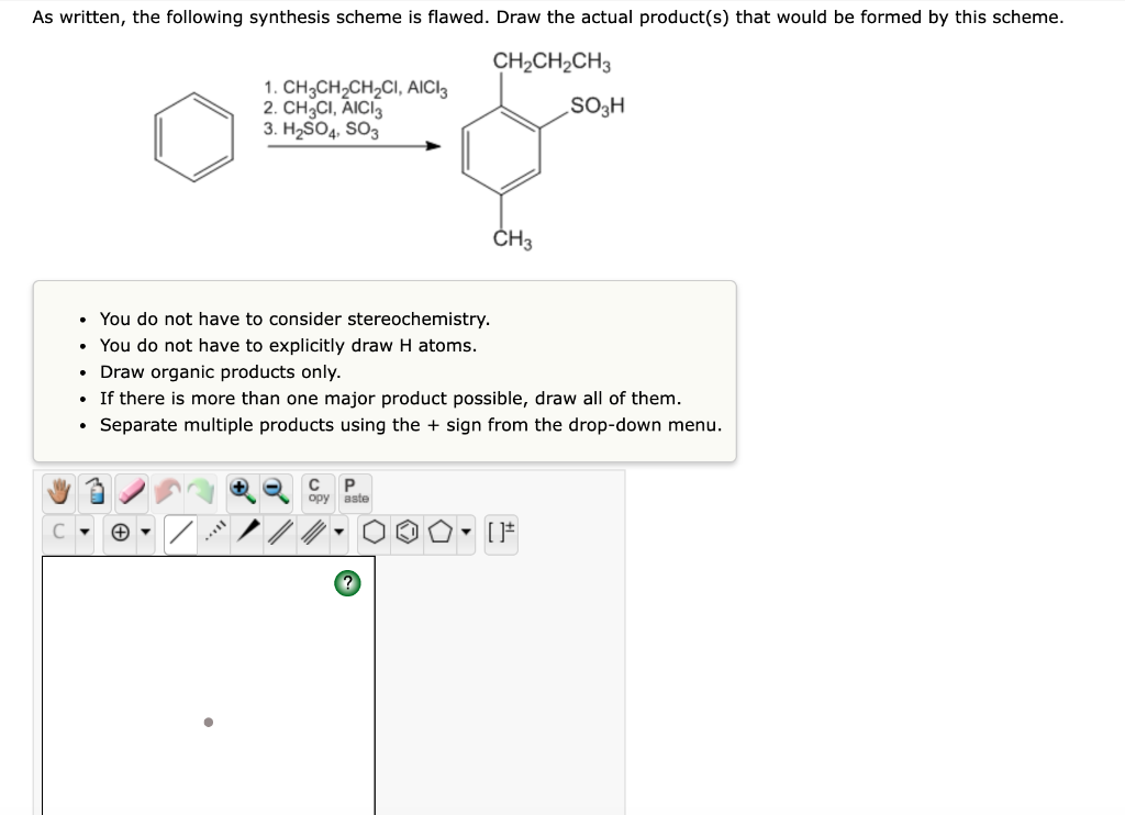 Solved As written, the following synthesis scheme is flawed. | Chegg.com