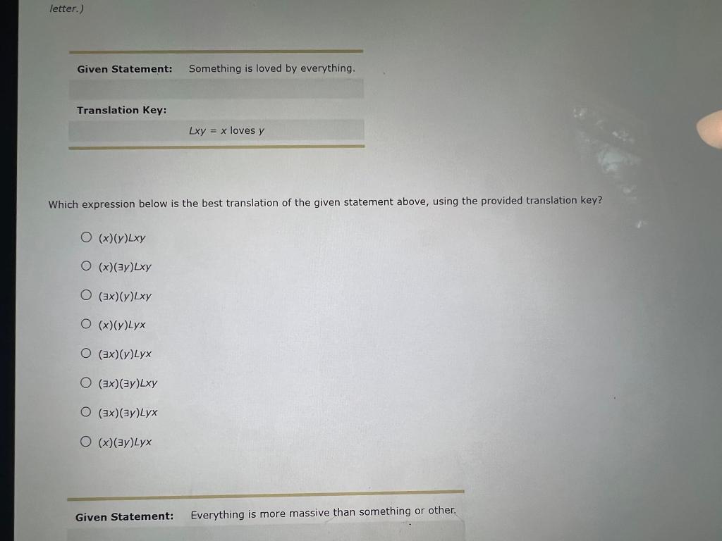 Solved Indicate the best translation using overlapping | Chegg.com