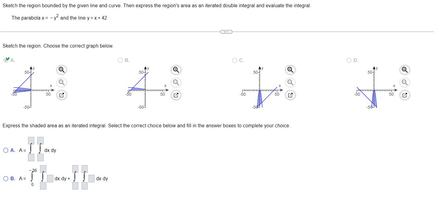 Solved Set up the iterated integral and solve it. | Chegg.com