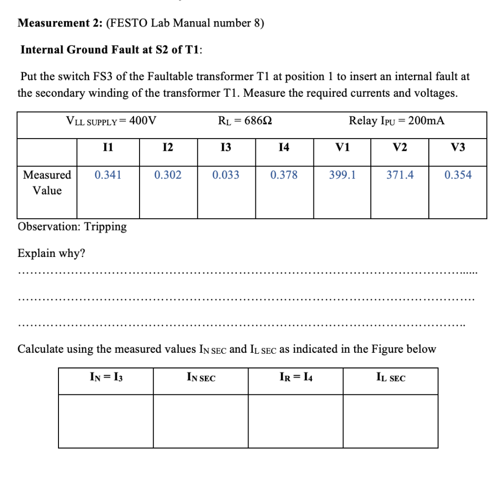 Solved 8- Pre-Lab Calculation a- Line currents calculation | Chegg.com