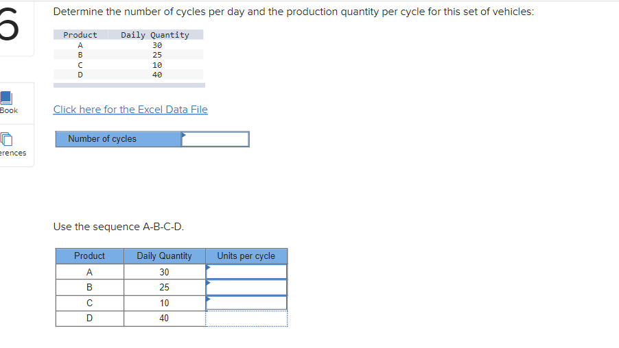Solved Determine the number of cycles per day and the | Chegg.com
