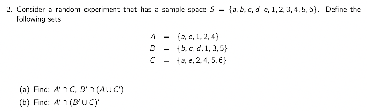 Solved 2. Consider a random experiment that has a sample | Chegg.com