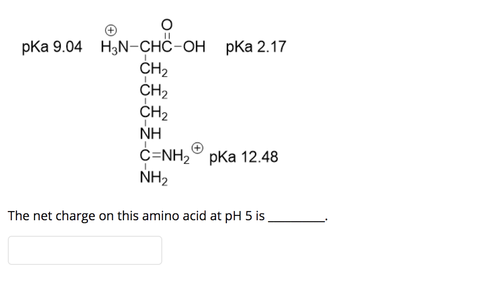 Solved pka 9.04 H3N-CHC-OH pka 2.17 CH CH CH2 NH C=NH2 pka | Chegg.com