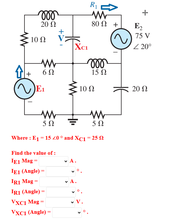 code class="asciimath">Where : E_(1)=(15)/(_(0))\deg | Chegg.com
