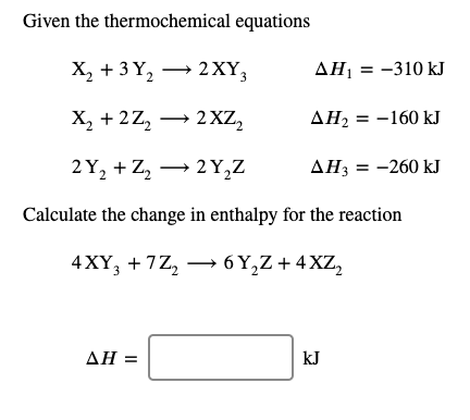 Solved Given the thermochemical equations Calculate the | Chegg.com