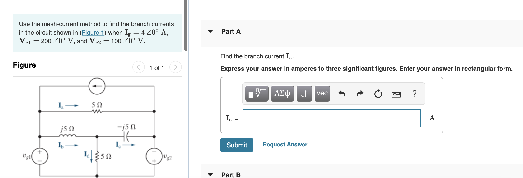 Solved Use the mesh-current method to find the branch | Chegg.com