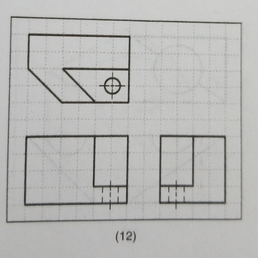 Solved FREEHAND SKETCH 1) The given views and then add the | Chegg.com