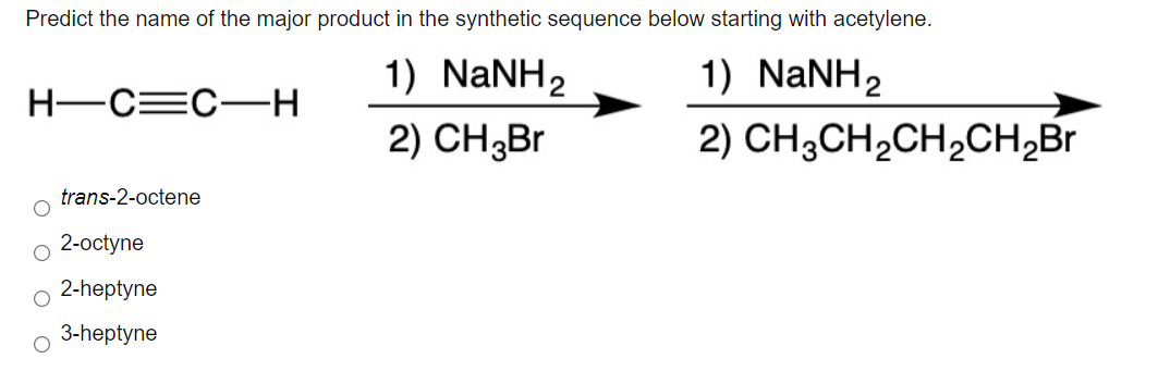 Solved Predict the name of the major product in the | Chegg.com