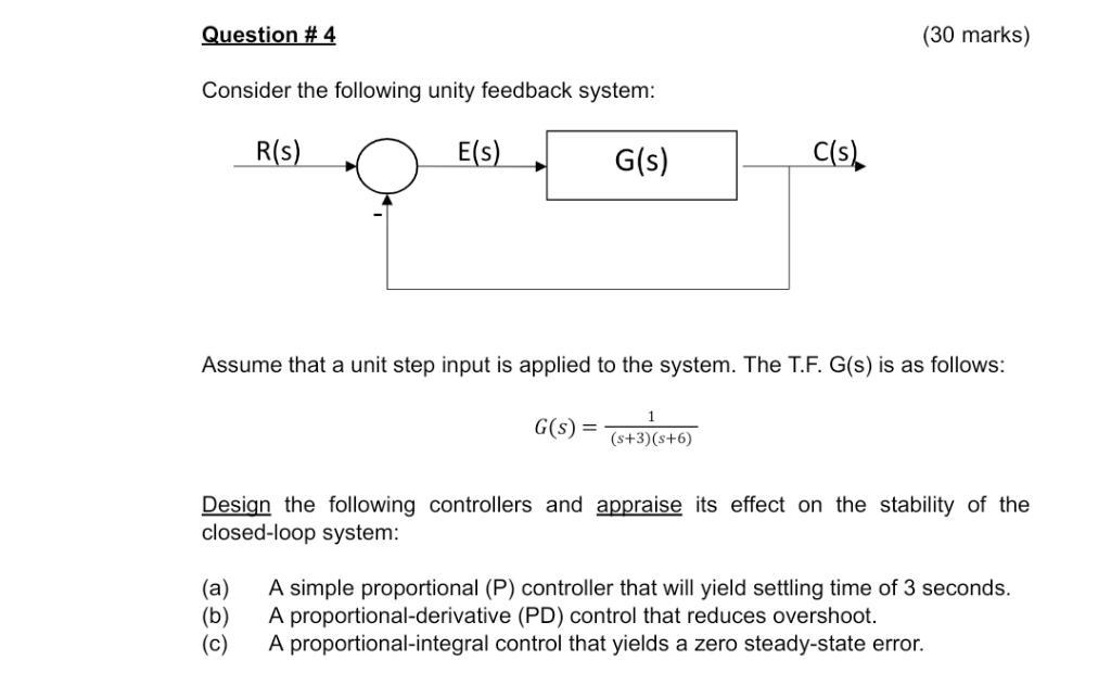 Solved Question #4 (30 marks) Consider the following unity | Chegg.com