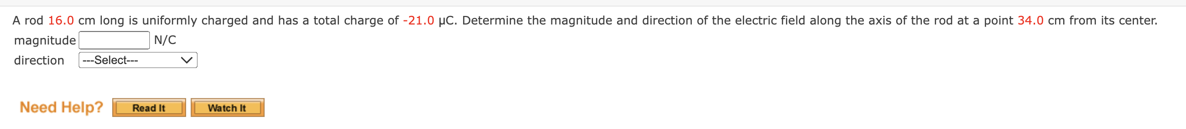 Solved magnitude N/C direction ]---SelecNeed Help? | Chegg.com