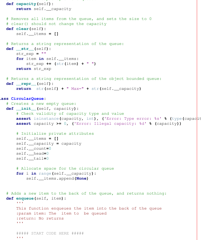Solved Exercise 1: Complete the Bounded and Circular Queue | Chegg.com