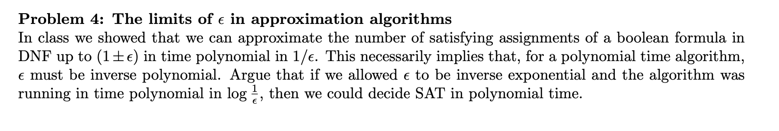Solved Problem 4: The limits of ϵ in approximation | Chegg.com