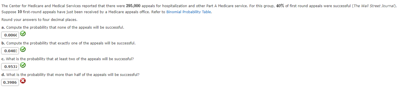 Solved Suppose 10 first-round appeals have just been | Chegg.com