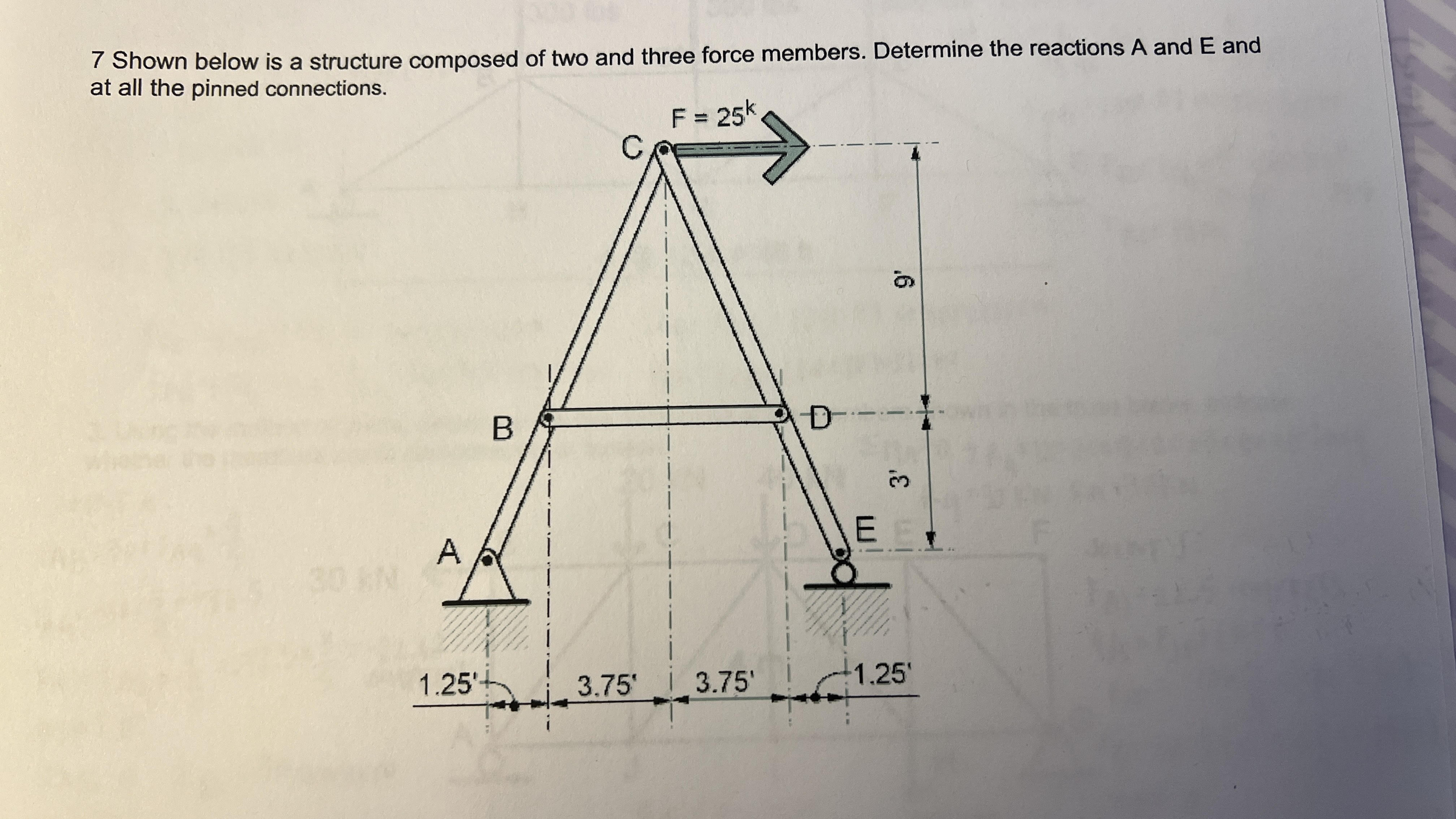 Solved 7 Shown below is a structure composed of two and | Chegg.com