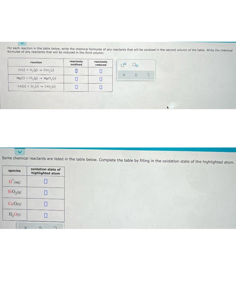 Solved For each reaction in the table below, write the | Chegg.com