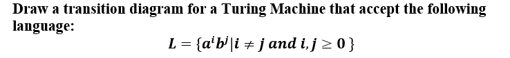 Solved Draw a transition diagram for a Turing Machine that | Chegg.com