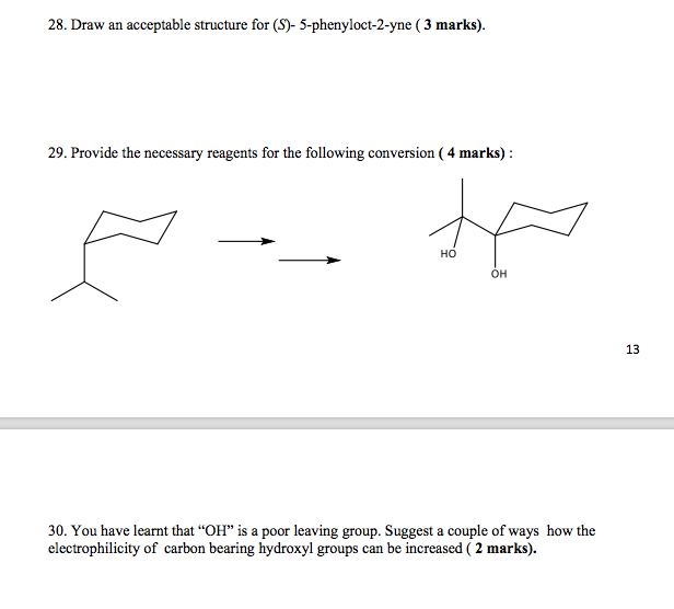 Solved 28. Draw an acceptable structure for (S)- | Chegg.com