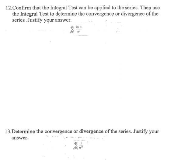 Solved 12.Confirm that the Integral Test can be applied to | Chegg.com