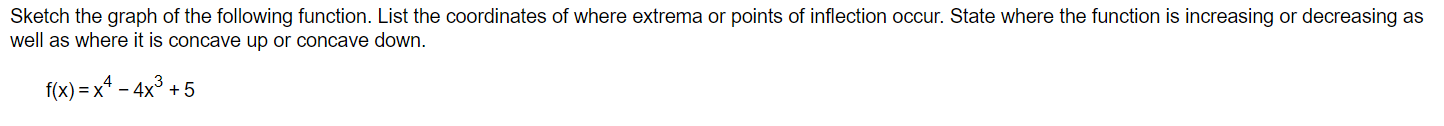 Solved Sketch the graph of the following function. List the | Chegg.com