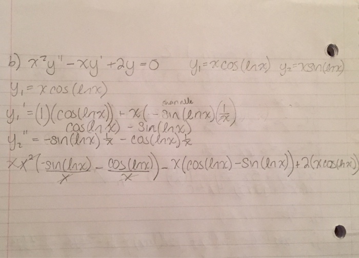 Solved Need help with Part bVerify by substitution that each | Chegg.com
