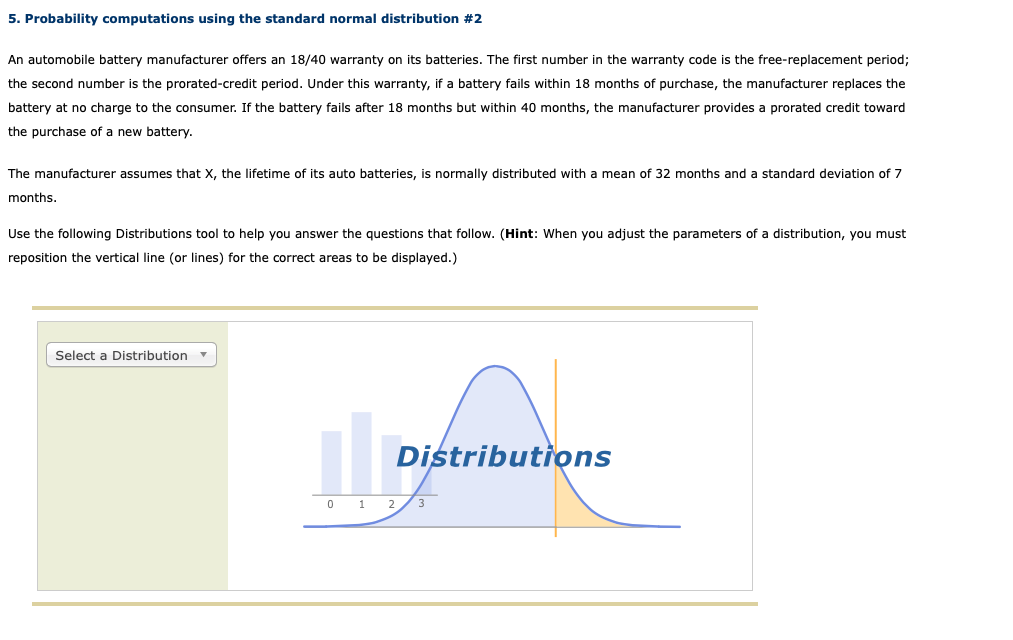 Solved 5. Probability computations using the standard normal | Chegg.com