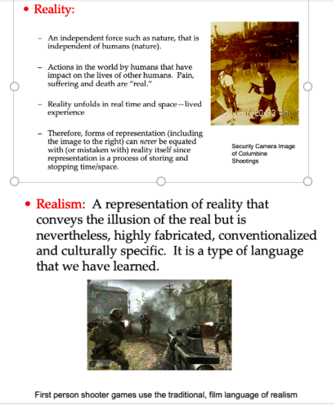 Solved • Reality: An independent force such as nature, that | Chegg.com