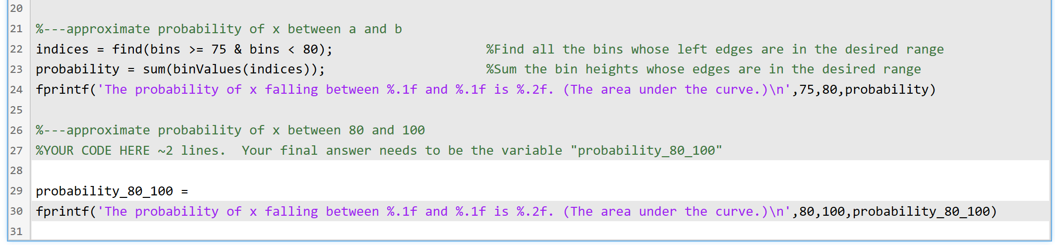 Solved The script below generates one 1-D dataset from a | Chegg.com