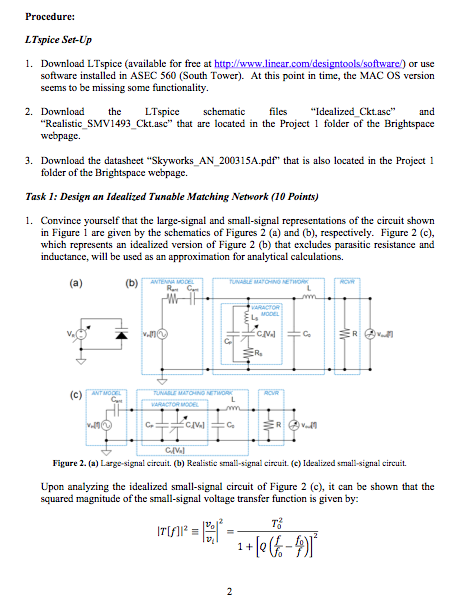 AM Frequency Tunable Matching Network: Figure | Chegg.com